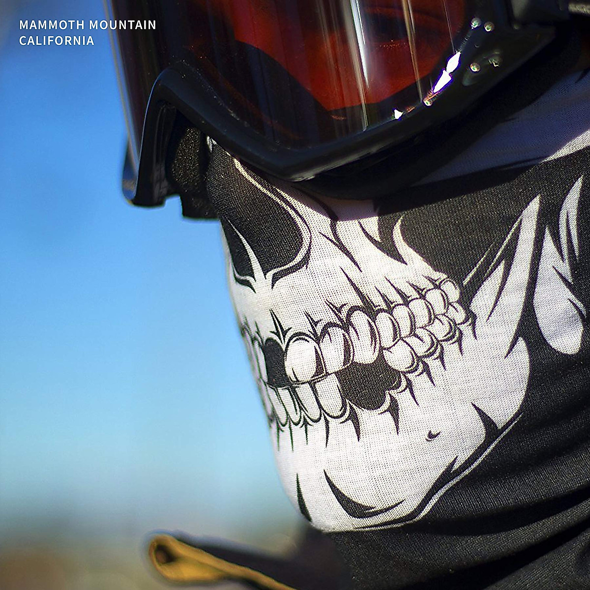 Indie Ridge Skull Motorcycle Face Mask - Motorcycle Ski Snowboard Winter Face Mask