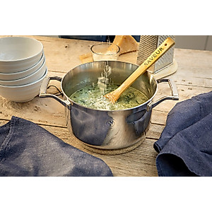 SAVEUR SELECTS 10-piece Tri-ply Stainless Steel Cookware Set, 6 Essential Pots and Pans, 4 Interchangeable Lids, Induction-ready, Dishwasher Safe, Voyage Series