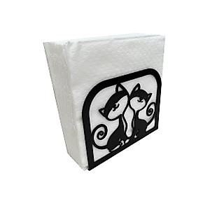 HeavenlyKraft Napkin Holder Dispenser kitchen decor Paper Napkin Holder Modern Napkin Holder tissue holder for dining table napkin holder kitchen napkin stand farmhouse table napkin holder Twin Kitten