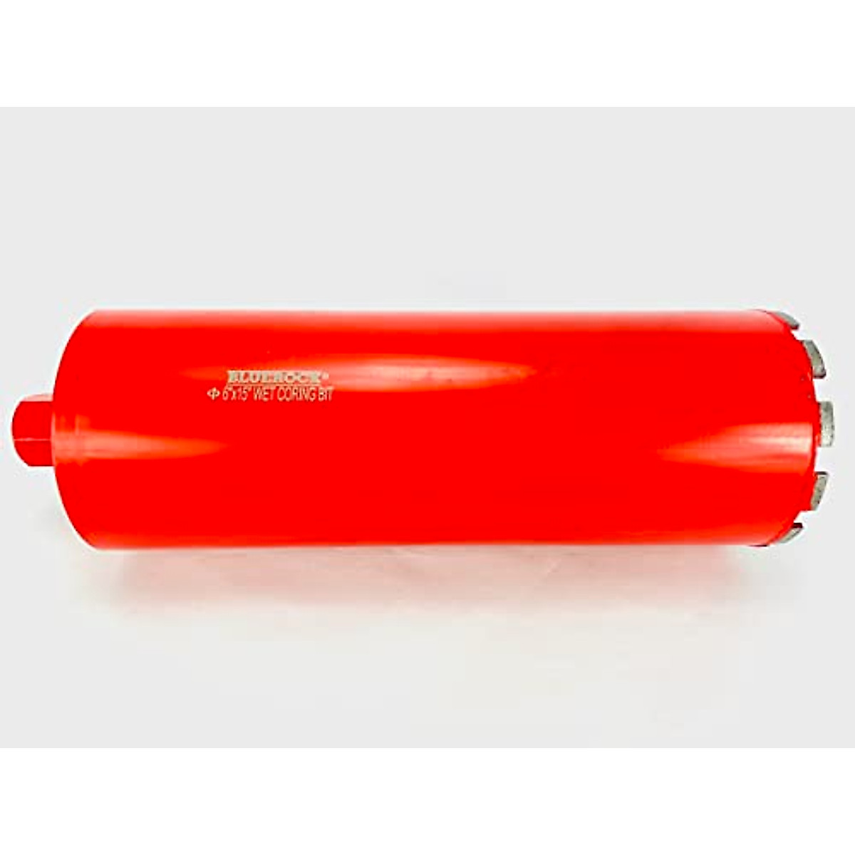 6" Inch Diamond Wet Core Drill Bit 1-1/4” Threaded by BLUEROCK Tools for Concrete Rebar Asphalt Brick Rock Masonry Hole Barrel Coring