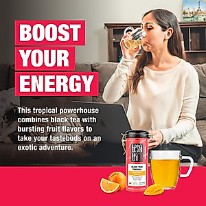 Tiesta Tea - Black Thai Tropical | Mango Citrus Black Tea | Premium Loose Leaf Tea Blends | High Caffeinated Black Tea | Make Hot or Iced Tea & Brews up to 50 Cups - 4.5oz Refillable Tin