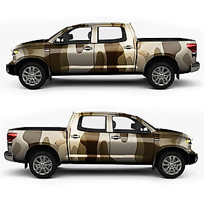 Camo Vinyl Wrap for Car, Vinyl Wrap for Cars Exterior Accessories -DIY Camouflage Wrap Vinyl Roll for Car Wraps Truck,Vehicle,Motorcycle,Computer,Desk (5ft×1ft)(Desert Camo)