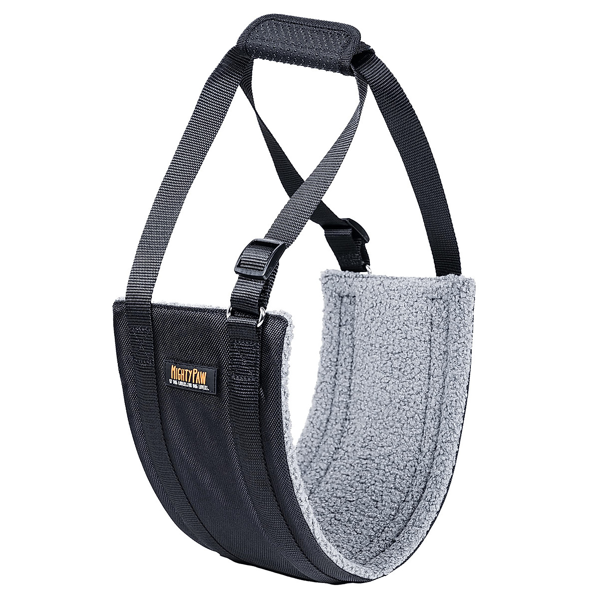 Mighty Paw Dog Lift Harness | Dog Sling for Large Dogs Hind Leg Support - Makes Lifting Rear Legs of Bigger Canines Easier - Comfortably Supports Back Legs - Hip and ACL Brace for Eldery Dogs (Lg)