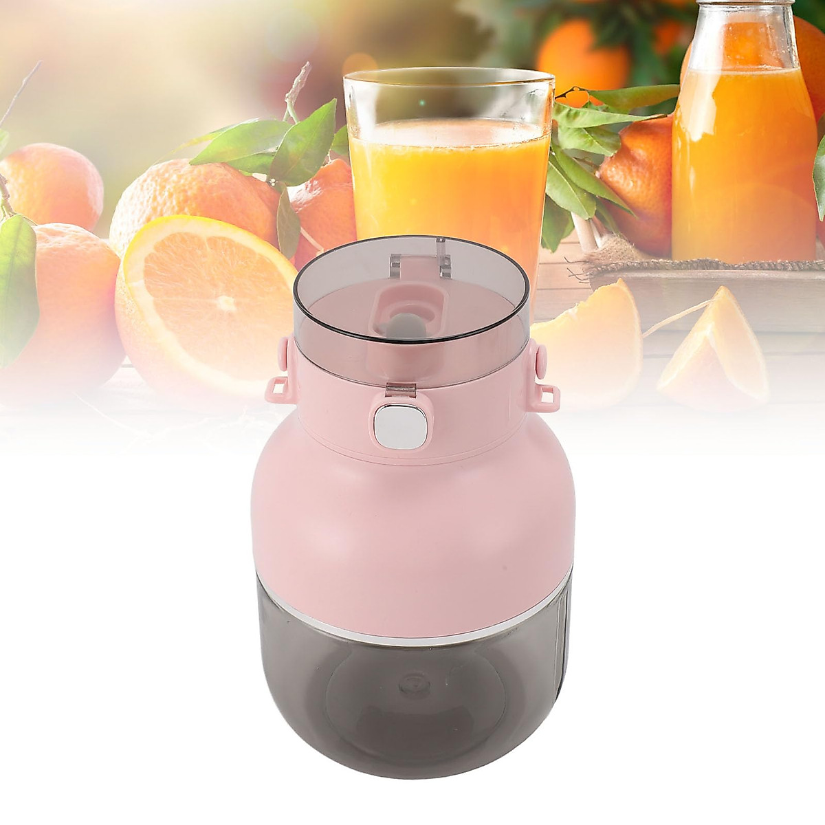 Zerodis Large Capacity Blender Cup, USB Rechargeable, Cordless Convenience, Multi Functional Juicer, Portable and Convenient, Portable Blender Cup, ABS Material, Lithium Battery (Built, Pink