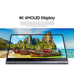 Samsung Galaxy Chromebook Google Laptop Touchscreen Flip - 13.3 4K AMOLED Display - i5-10210U - Stylus Pen - Backlit Keyboard - Wi-Fi 6 - USB C - Fingerprint (8GB RAM| 256GB SSD+256G SD Card)