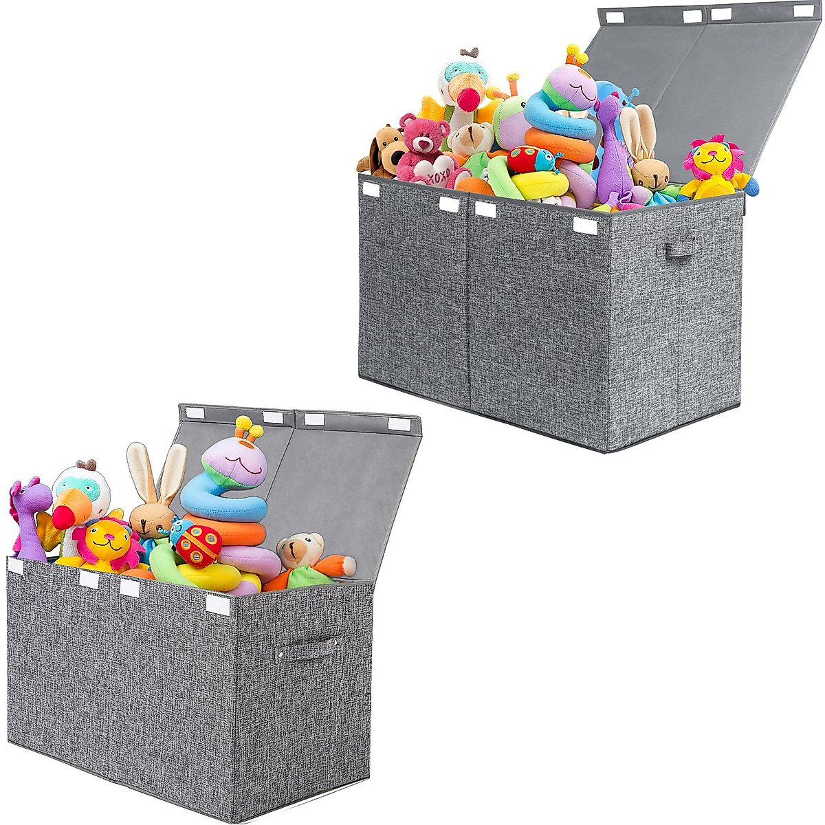 popoly Toy Box Chest 26"x17" x17", Large Toy Box 25"x13" x16"