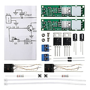 Wixine 2Pcs DC 3V-5V Arc Generator High Voltage Boost Module DIY Kit Electronic Lighter