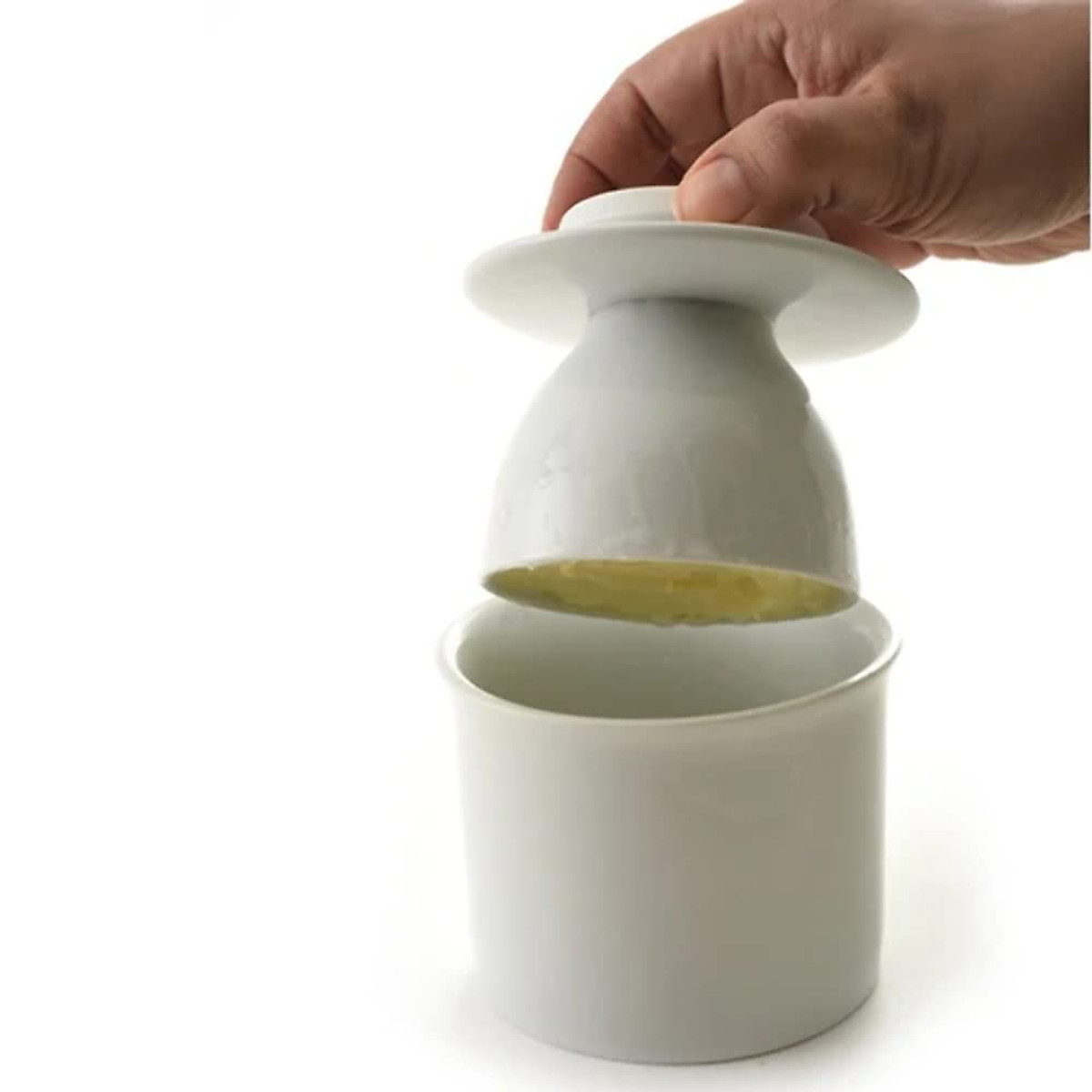 Norpro Porcelain Butter Keeper, White