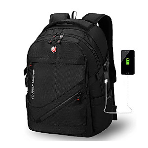 King'sGuard Laptop Backpack,Business Water Resistant Laptop bag Backpack with USB Charging Port Gift for Men Fits 16 inch Laptop (16inch)