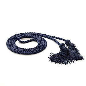 WeGraduate 12pcs Graduation Honor Cord 68'' with Soft Touch Tassel (Navy)
