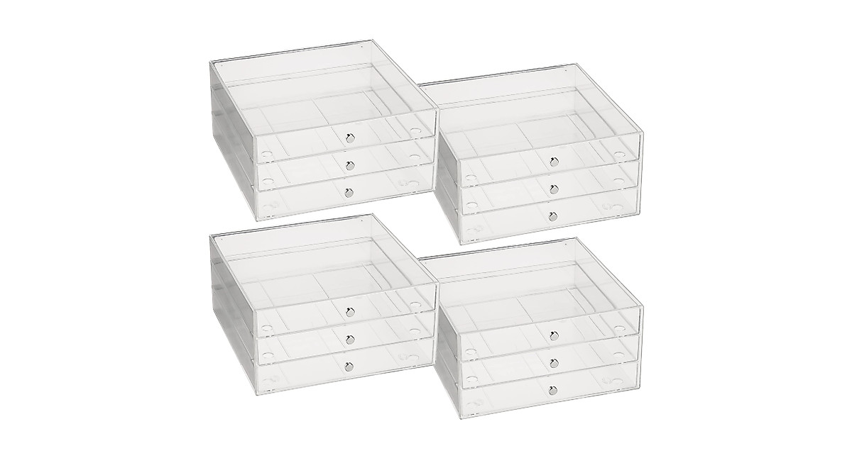Simply Tidy 3-Drawer Organizer - Clear Craft Storage Pack