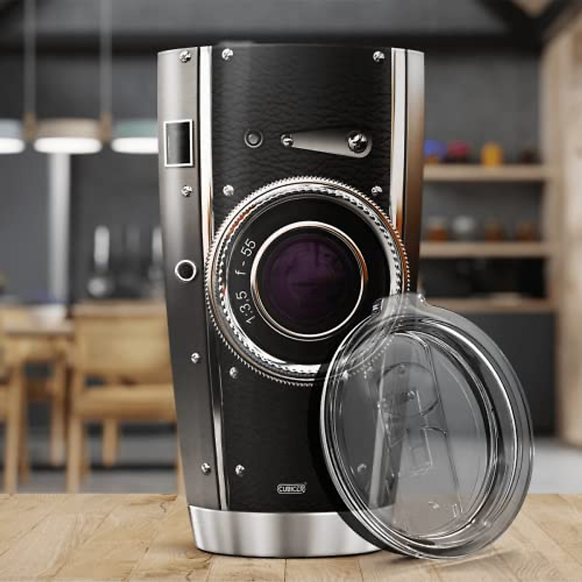 CUBICER Photographer Tumbler Stainless Steel 20 Oz Double Walled Traveling Cups For Men Coffee Mug With Lid Editing Photo Gifts For Friends On Birthday Graduation Unique With Quote