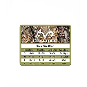 Realtree AP Men's Full Cushion Ultra-Dri Tall Boot Socks (2-Pair), Grey, Large