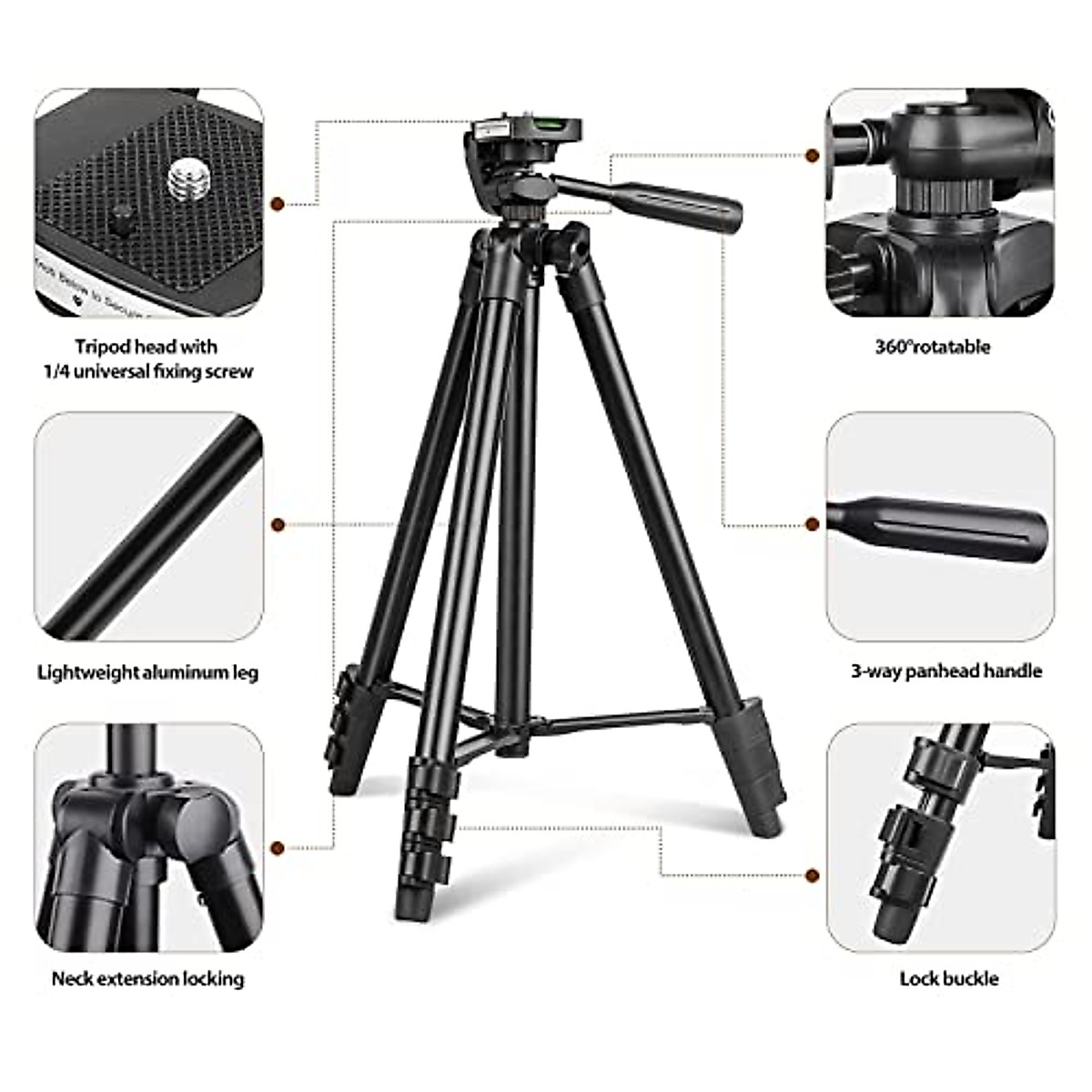 Upgraded 10” Ring Light with Stand and Phone Holder, Dimmable Led Phone Ringlight for Photography/Selfie/Video Recording/Makeup/Live Stream, Compatible with Phones, Webcams and Cameras