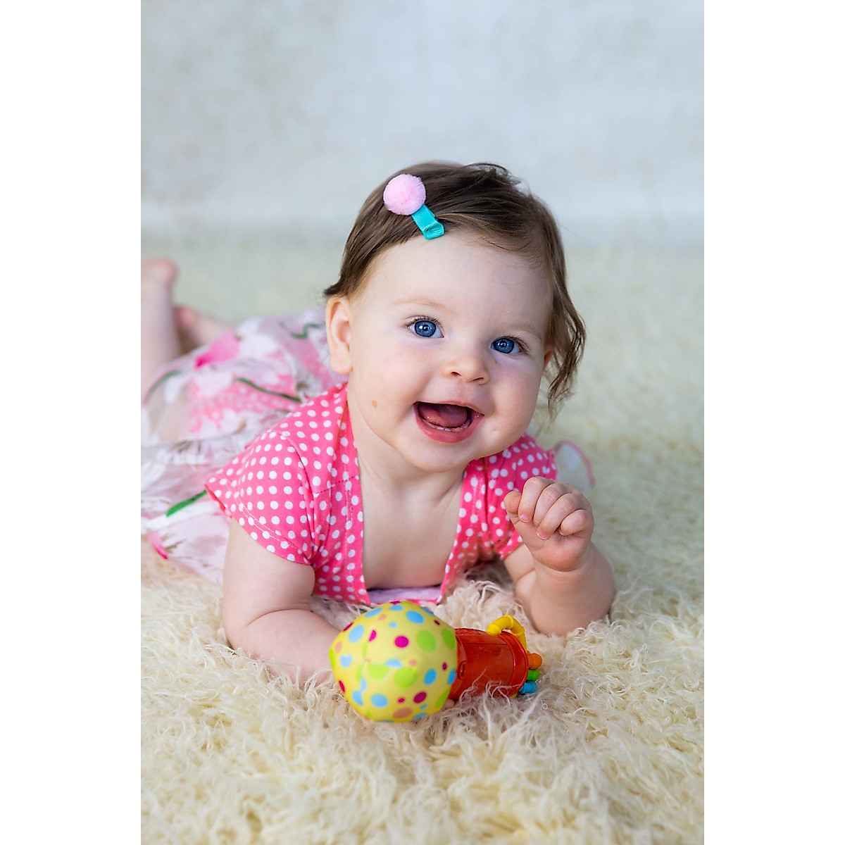 Baby Microphone Toy. My First Kids Microphone with Sounds and Teethers / Rattle. Battery Operated Toy Microphone for Toddlers and Babies 3-36 Months