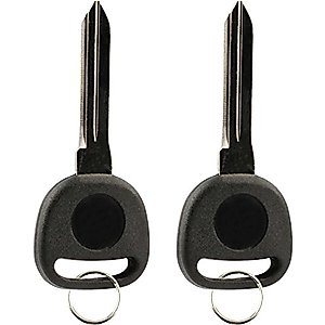 KeylessOption Uncut Blank Ignition Car Key Blade Master Keyblank Plastic Head for B102, B102-P (Pack of 2)