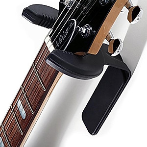 Grip: Professional Grade Guitar Wall Mount – Sturdy Metal Construction, Adjustable Hanger Hook for Electric Acoustic Bass Guitars - Easy Install Into Any Wall, Screws Included