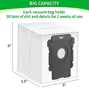 20 Pack Vacuum Bags - Compatible Replacement Dust Bags for iRobot i1+, i3+ (3550), i4+ (4552), i6+ (6550), i7+, i7Plus, j7+ (7550), i8+ & s9+ Series | Automatic Dirt Disposal Bags