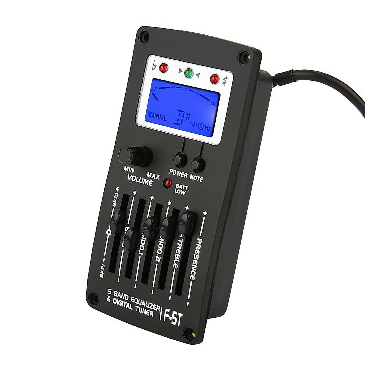 F-5T 5Band Equalizer Digital Tuner Pickup for Electric Acoustic Classic Guitar