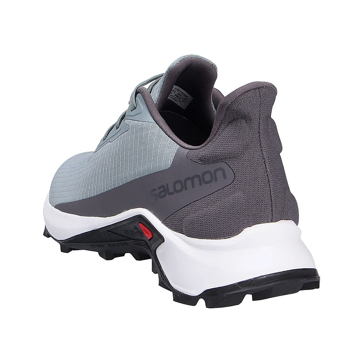 Salomon ALPHACROSS 3 Trail Running Shoes for Men, Trooper/White/Magnet, 10.5