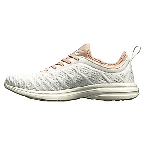 APL Athletic Propulsion Labs Women's Techloom Phantom Shoe, Ivory/Rose Dust, 8