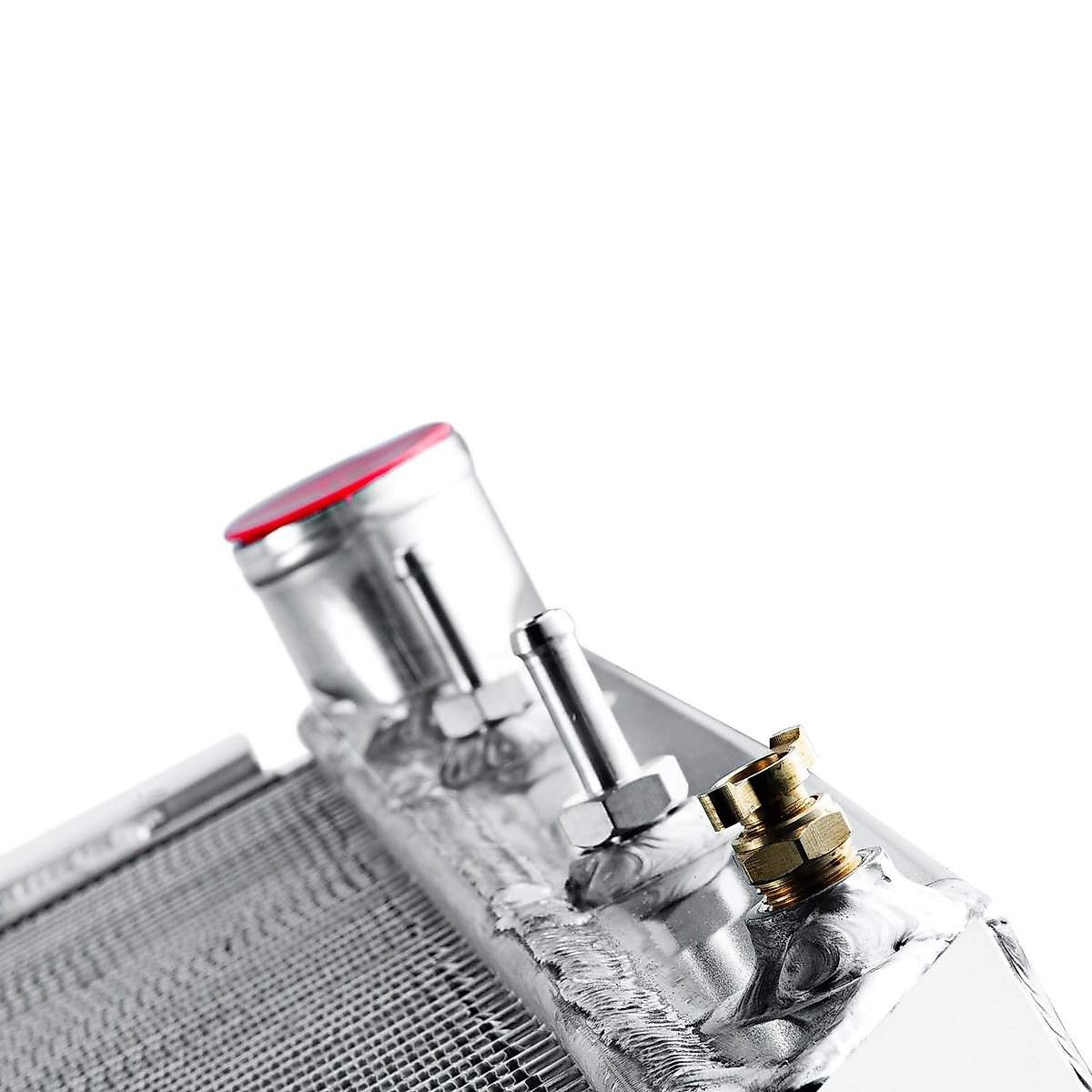 Ford F100 Radiator, Aluminum Radiator for 1957 1958 1959 1960 Ford F100 Pickup with Chevy V8 Config, 4 Row Radiator