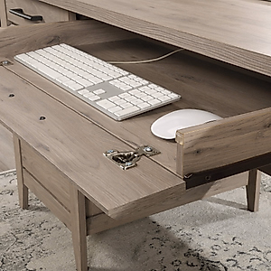 Sauder® Summit Station 66"W Executive Computer Desk, Laurel Oak