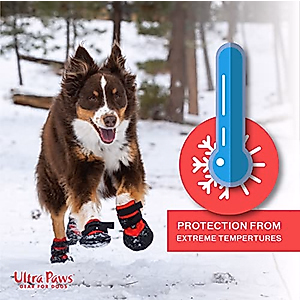 Ultra Paws Durable Boots - RED - Petite
