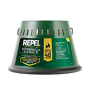 Repel Citronella Triple Wick Candle, 20-Ounce, Pack of 1, 1 pack, One Color