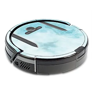 MightySkins Skin Compatible with Shark Ion Robot R85 Vacuum Minimal Cover - Blue Marble | Protective, Durable, and Unique Vinyl wrap Cover | Easy to Apply, Remove, and Change Styles | Made in The USA