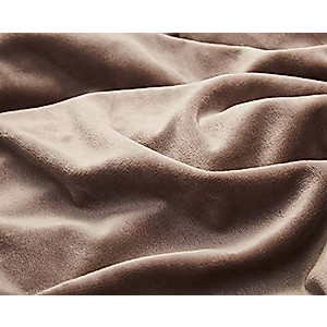 MOONLINE MOONLINESuper Soft Two Tone Faux Fur Throw Blanket,Decorative Fuzzy Warm Cozy Rabbit Fur Throws for Sofa,Couch,Chair,Coffee Brownor (Brown,60x80)
