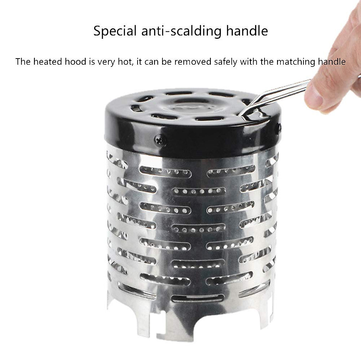 Mini Camping Heater, Outdoor Stainless Steel Tent Heater, Heating Cover with Handle, Suitable for Home and Outdoor Heating, etc(Heating hood)