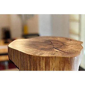 Space-Saving Coffee Log Side Table Made From Wood Available In Different Height Perfect Holiday Decor Or Boyfriend Gift