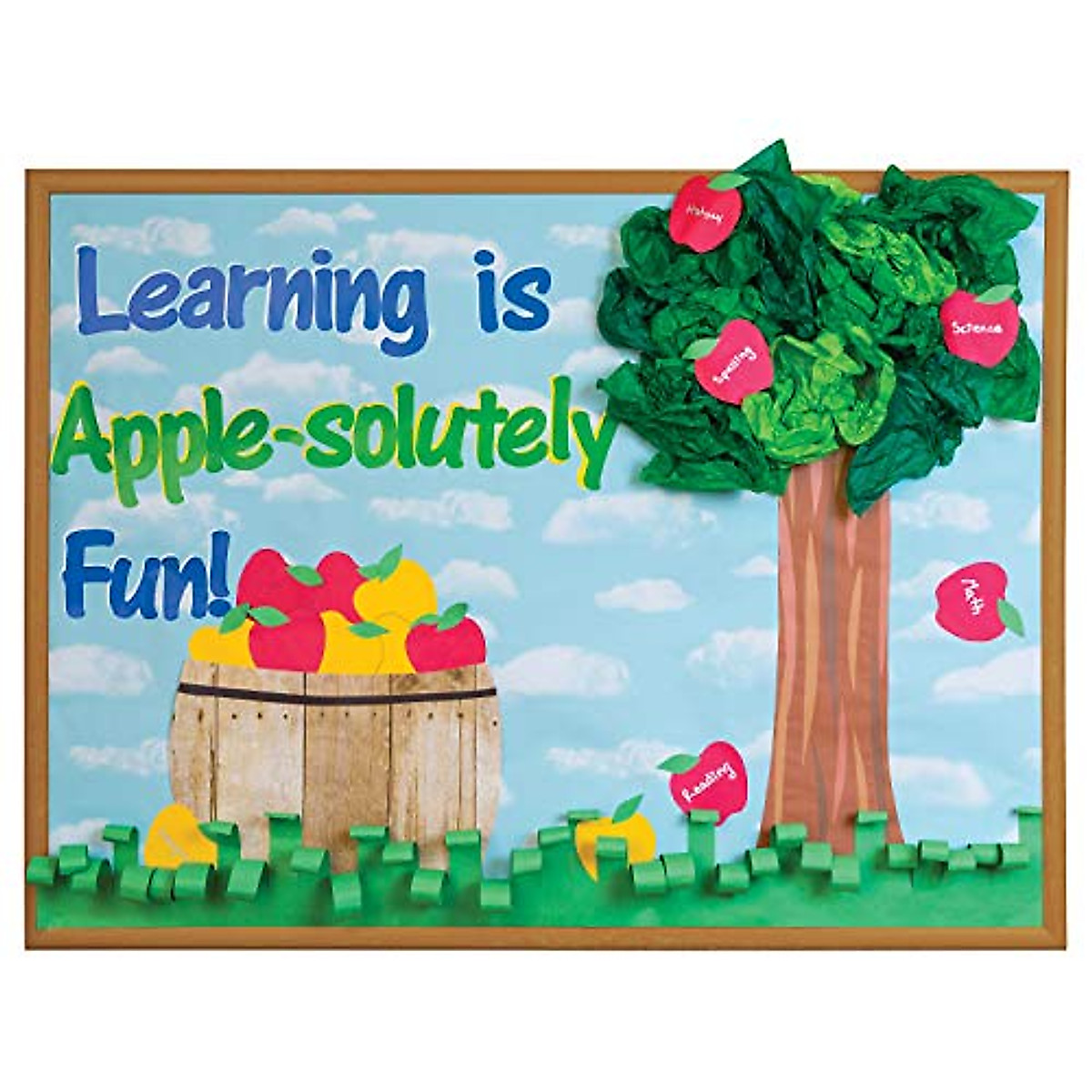 Fadeless Bulletin Board Paper, Fade-Resistant Paper for Classroom Decor, 48” x 12’, Weathered Wood, 1 Roll