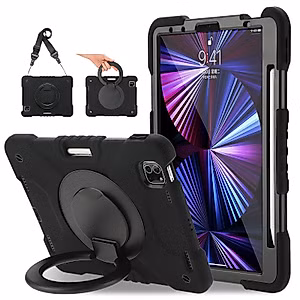 ANDNARY iPad 5th/6th Gen Case for Kinds, iPad Air Case 9.7 inch iPad Air 2/1 Pro 9.7 Case, Kind iPad Case Lightweight Shockproof Protective Cover Handle Stand Case for iPad 9.7 inch 2018/2017-Blue