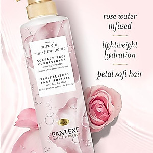 Pantene Nutrient Blends Miracle Moisture Boost Conditioner with Rose Water, 13.5 oz (Pack of 2)