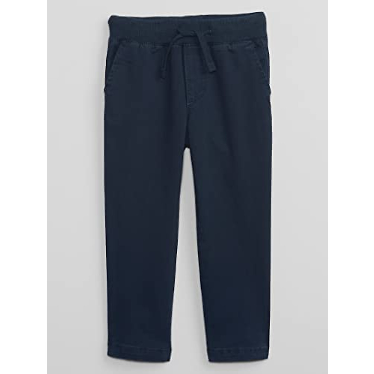 GAP Baby Boys Rib Waist Pull-on Khaki Chino Casual Pants, Navy Base Blue, 6-12 Months US
