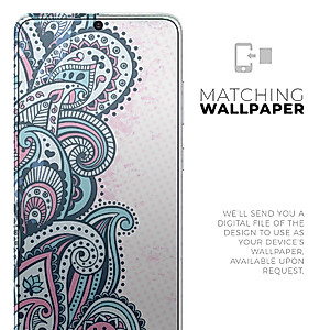 DesignSkinz Colorful Ethnic Sprouts Protective Vinyl Decal Wrap Skin Cover Compatible with The Samsung Galaxy S20 (Screen Trim & Back Glass Skin)