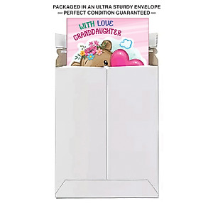 Chuck's Card-O-Rama - Birthday Card For Granddaughter - Made in USA - Why Pay More? - Large Card Opens to 10" x 7.75" - Extra Thick Paper - 95363