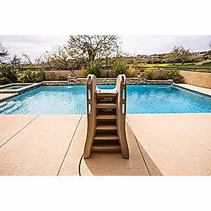 S.R. Smith 660-209-5810 SlideAway Removable In-Ground Pool Slide, Taupe