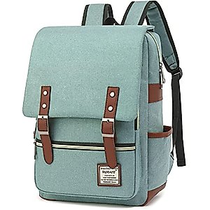 UGRACE Slim Business Laptop Backpack Elegant Casual Daypacks Outdoor Sports Rucksack School Shoulder Bag for Men Women, Tear Resistant Unique Travelling Backpack Fits up to 15.6Inch Laptop in Green…