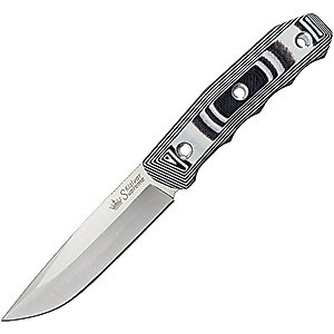 Kizlyar KK0058 Echo Niolox SW Fixed Blade, Blk-Gray Micarta Handle