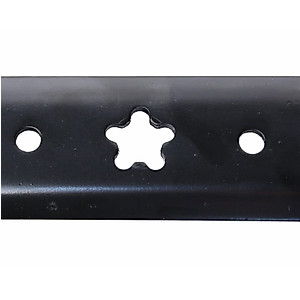 USA Mower Blades 2 AYP340BP Mulching Blade Fits AYP Craftsman 0134149 24676 422719 424752 531005085 531307223 Length 21 in. Width 2-1/4 in. Thickness .134 in. Center Hole 5 PT ST 42 in. Deck