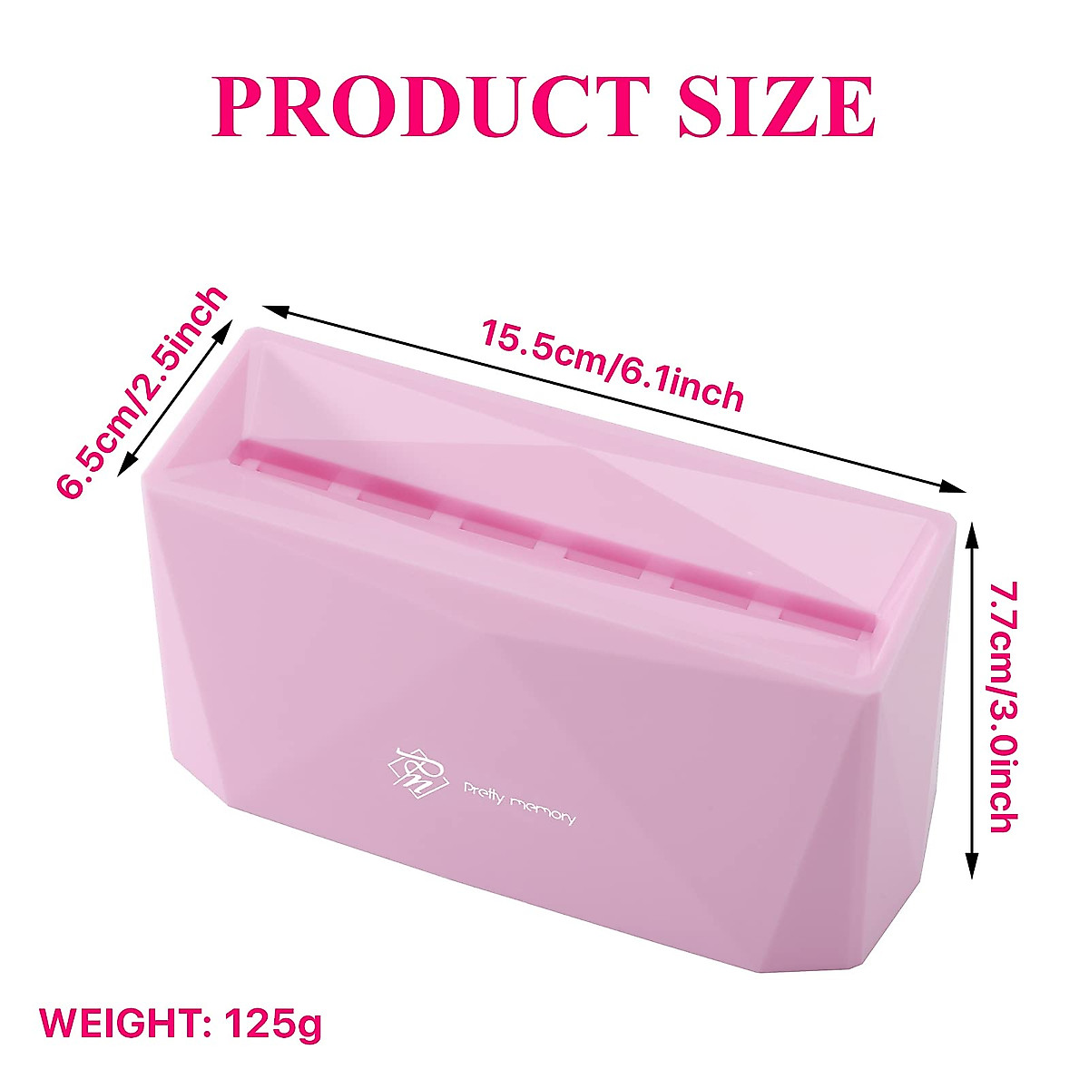 Pretty memory Lash Tweezer Holder 6 Holes Tweezer Holder for Eyelash Extensions Tweezer Stand Display Storage Eyelashes Extension Supplies Lash Accessories Tools, Pink