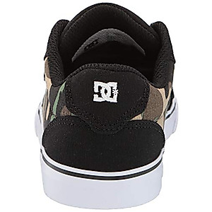 DC boys Anvil Skate Shoe, Black/Camo Print, 1 Little Kid US