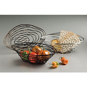 American Metalcraft FRUC16 Baskets, 9.125" Length x 5.75" Width, Silver