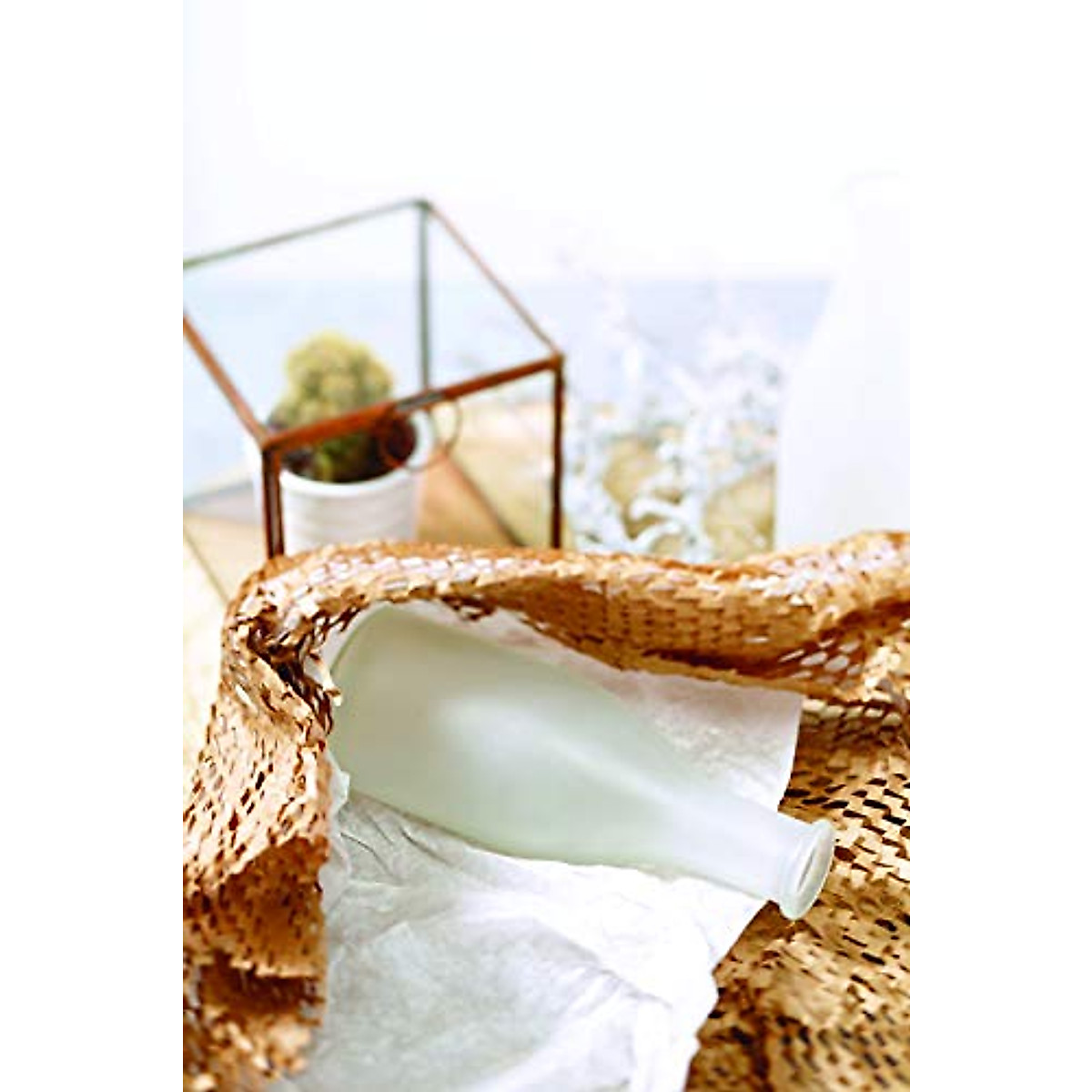 Ranpak WrapPak Ex 750 feet expandable honeycomb cushion wrap, recyclable packing paper, eco-friendly kraft paper cushioning, made in USA