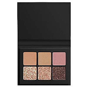 LORAC Mini PRO Matte & Glitter Eyeshadow Palette, Sparkling | Luxuary Makeup Pallete | Metallic Colors | Cruelty Free, Gluten Free, Vegan