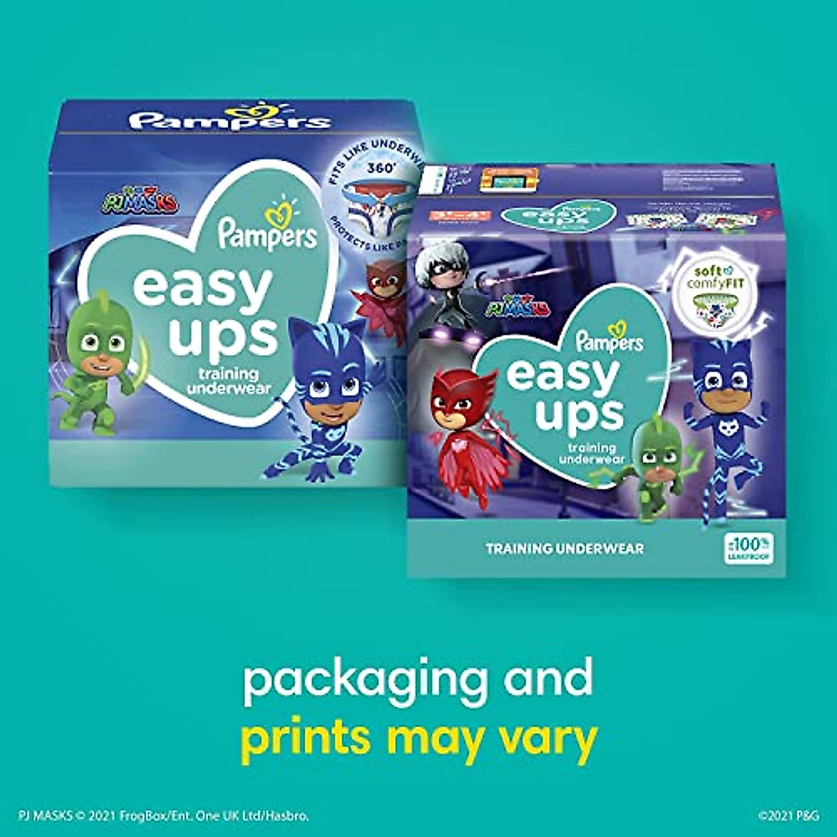 Pampers Easy Ups Training Underwear Boys, 5T-6T Size 7 Diapers, 84 Count (Packaging & Prints May Vary)