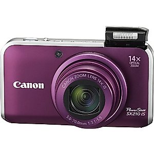 Canon PowerShot SX210IS 14.1 MP Digital Camera with 14x Wide Angle Optical Image Stabilized Zoom and 3.0-Inch LCD (Purple)